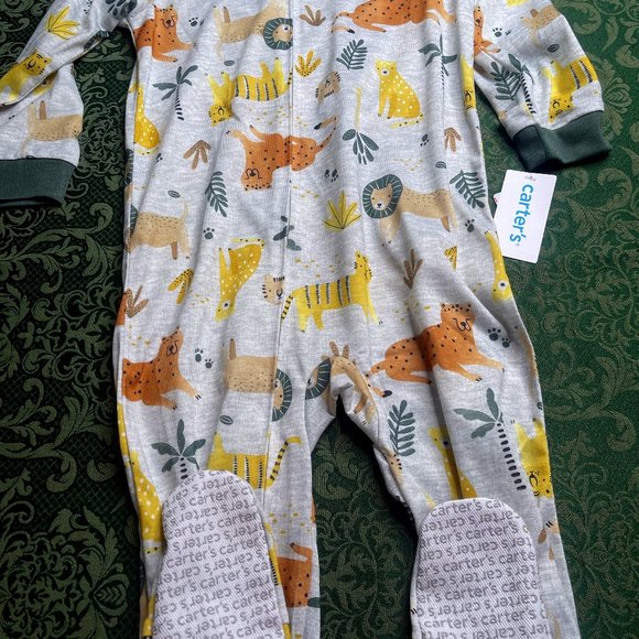 Carter's | Pajamas | Nwt 4t 4 Carters Lions Tigers Cheetahs Pajamas ...